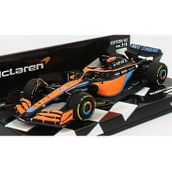 【予約】12月以降発売予定McLAREN - F1 MCL36 MERCEDES TEAM MCLAREN N 3 BAHRAIN GP 2022 DANIEL RICCIARDO - ORANGE LIGHT BLUE /Minicham...