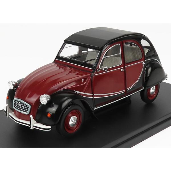 CITROENシトロエン 2CV チャールストン 1982 レッドブラック CARROS-INESQUECIVEIS-PORTUGAL-2021 / EDICOLA 1/24 ミニカー