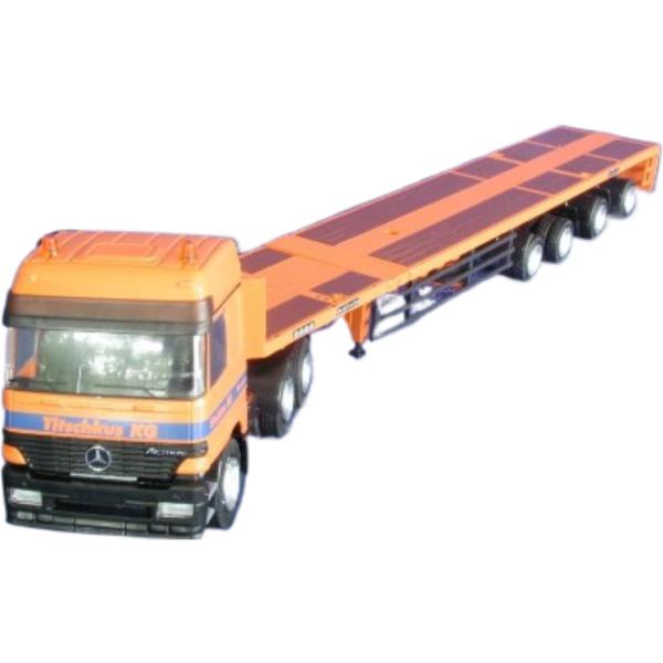 MB Actros + Goldhoefer 4軸 テレトレーラー TITSCHKUS / CONRAD 1/50 建設機械模型 工事車両