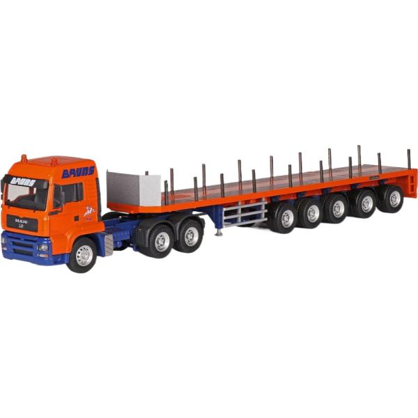 Bruns MAN TGA L37 Goldhofer 重量物連結トレーラー / CONRAD 1/50 ミニカー 模型