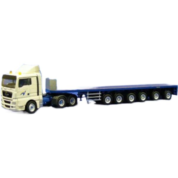 MAN TGX XL + Goldhoefer DLZ^ 重量物輸送トレーラー / CONRAD 1/50 建設機械模型 工事車両