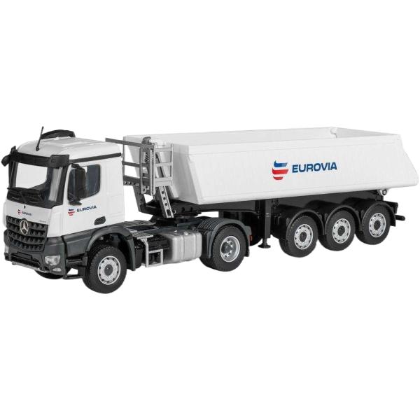 Conrad Eurovia Mercedes Benz Arocs Schmitz トラック / Conrad 1/50 建設機械模型 工事車両
