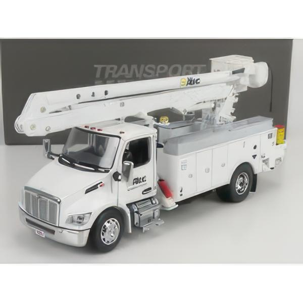 PETERBILT   536 TRUCK ALTEC AA55 GRU CRANE ELEVATOR CON PIATTAFORMA CESTELLO 2010   WHITE トラック / Diecast Masters 1/32 建設...