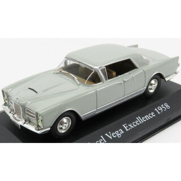 FACEL VEGAファセルヴェガ エクセレンス 1958 グレーメタリック DOMINIQUE CHAPATTE-MES-VOITURES-MYTHIQUES-COLLECTION / EDICOLA 1/43 ミニカー