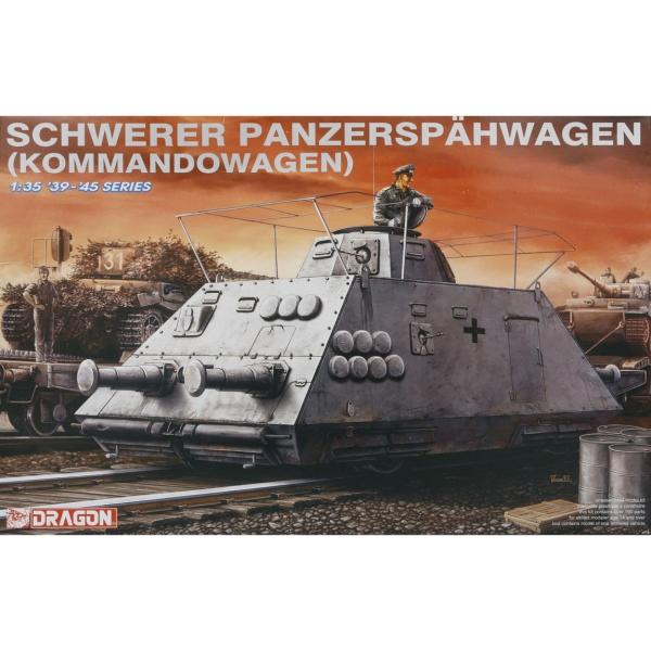 Schwerer Panzerspaehwagen Kommandowagen 組み立てプラモキット模型 装甲車 /Dragon 1/35