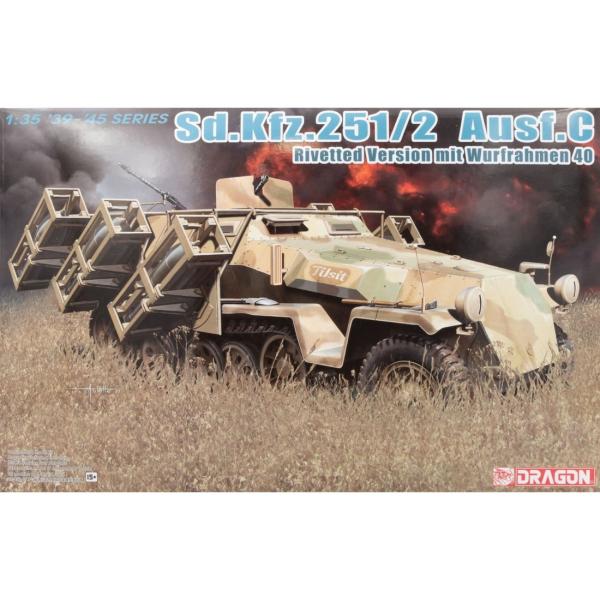 Sd.Kfz. 251/2 Ausf. C Rivetted Version mit Wurfrahmen 40 組み立てプラモキット模型 /Dragonドラゴン 1/35