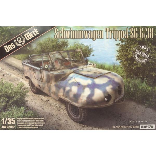 Schwimmwagen Trippel SG 6/38 シュビムワーゲン トリッペル 組み立てプラモキット模型 /Das Werkダスヴェルク 1/35