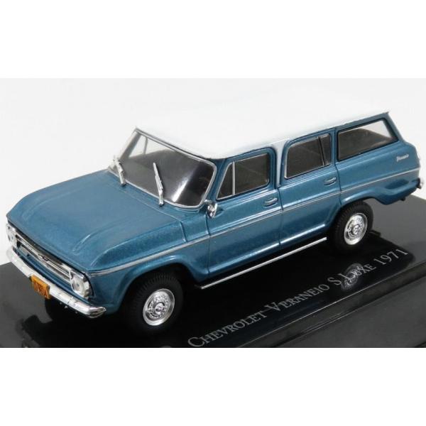 CHEVROLETシボレー ベラネイオ S リュクス 1971 ブルーメタリック ホワイト CHEVROLET-COLLECTION-IXO-SALVAT-BRASIL / EDICOLA 1/43 ミニカー
