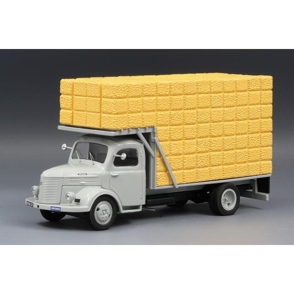 Hotchkiss PL20 ローディングプラットフォームトラック + 麦わらベール 1946 /グレー// ELIGOR 1/43 ミニカー