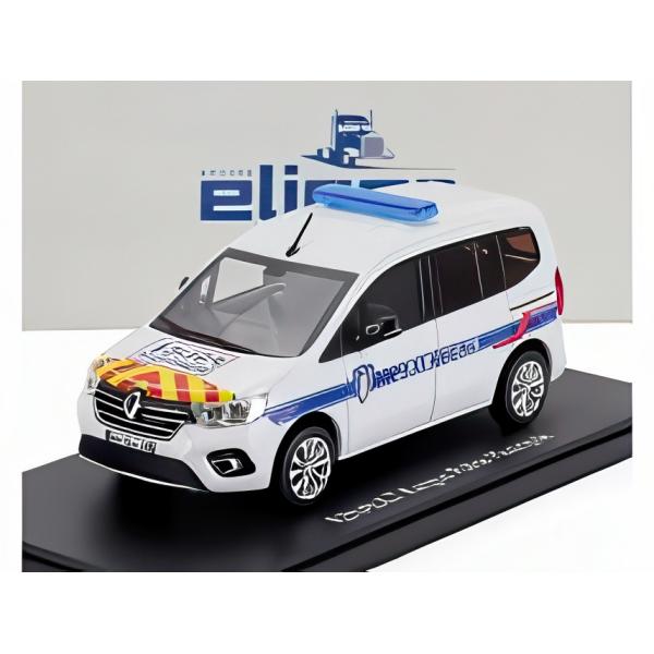 RENAULT カングー 市警察 2023 ホワイト ブルー/ ELIGOR 1/43 ミニカー