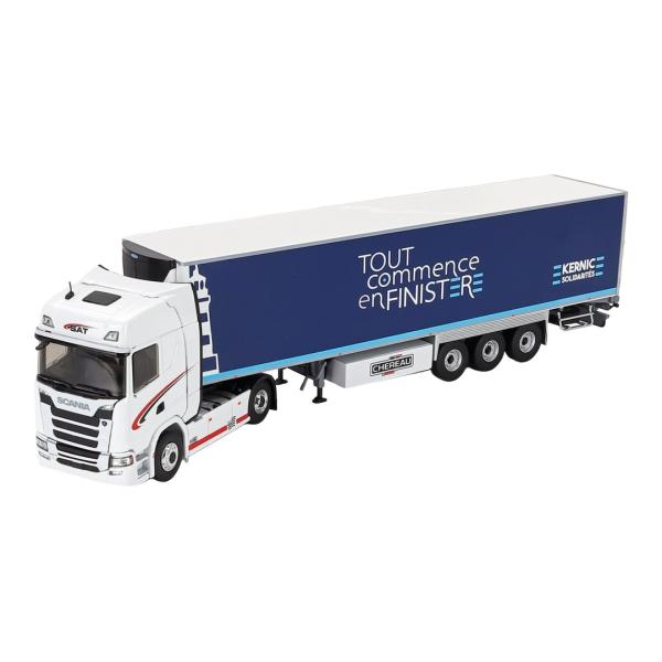 Scaniaスカニア R450 セミフリゴ TOUT COMMENCE EN FINISTERE 2016 ホワイト ブルー / ELIGOR 1/43 ミニカー トラック模型