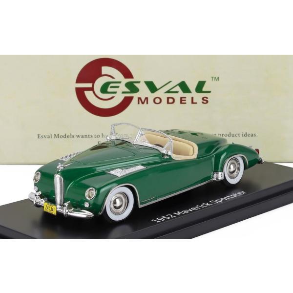 MAVERICK Sportster スパイダー オープン 1952 グリーン / ESVAL 1/43 ミニカー