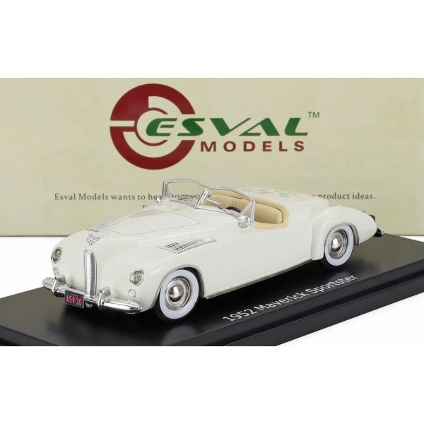 MAVERICK Sportster スパイダー オープン 1952 ホワイト / ESVAL 1/43 ミニカー