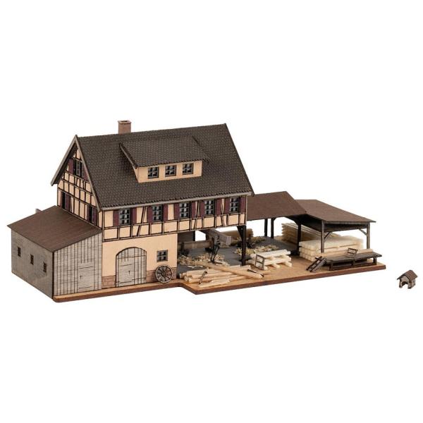 Zゲージ 鉄道模型 Faller ファラー 製材所 レーザーカットキット Sawmill laser cut kit