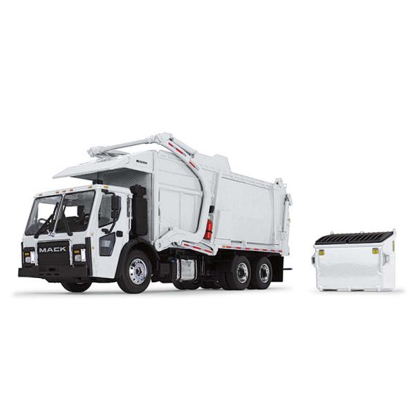 Mackマック LR Refuse Truck with McNeilus Meridian Front Loader in White / FIRST GEAR 1/34 トラック商用車 模型