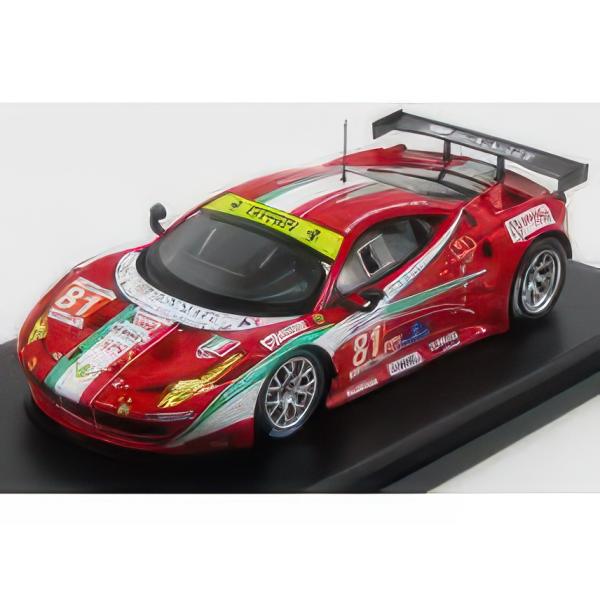 FERRARI 458 ITALIA 8C GTE PRO TEAM AF CORSE N 81 24h LE MANS 2012 P.PERAZZINI N.CADEI M.GRIFFIN RED/TRUESCALE 1/43ミニカー