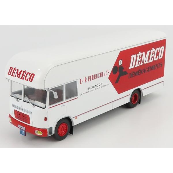 BERLIETベルリエ GBK75 トラック DEMECO 1967 ホワイト レッド HACHETTE-BERLIET-COLLECTION / EDICOLA 1/43 ミニカー
