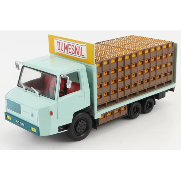 BERLIETベルリエ TEKEL トラック デュムニル輸送 3軸 1966 ライトブルー HACHETTE-BERLIET-COLLECTION / EDICOLA 1/43 ミニカー