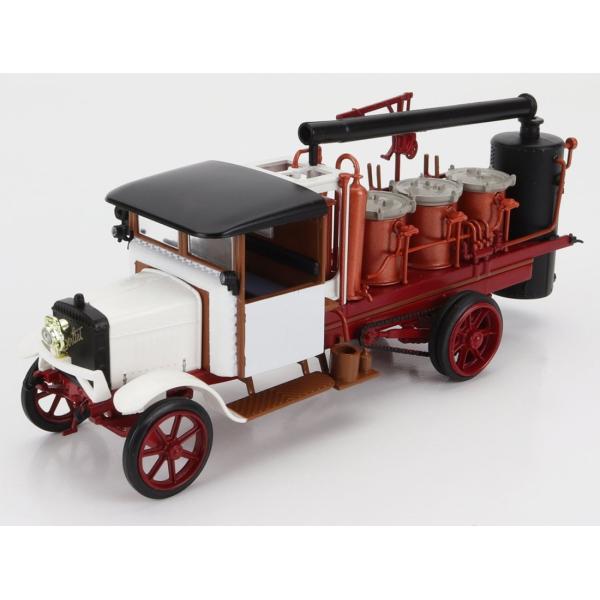 BERLIETベルリエ CBA 9 タンクローリー 蒸留器ポンプ 2軸 1925 ホワイト レッド HACHETTE-BERLIET-COLLECTION / EDICOLA 1/43 ミニカー
