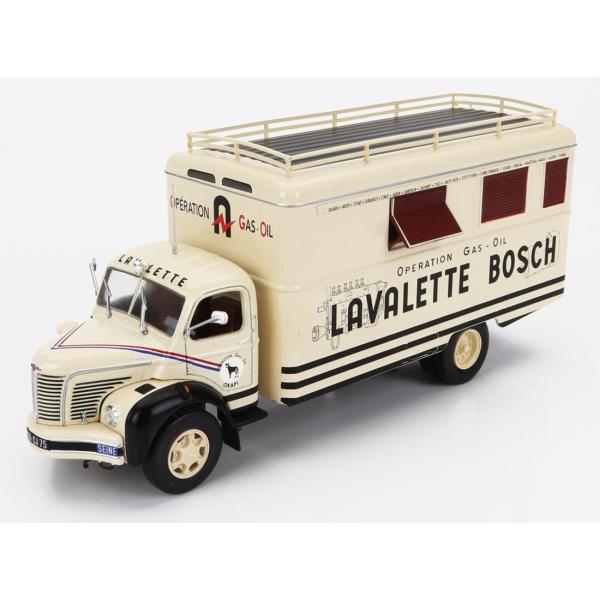 BERLIETベルリエ GLC6 バージョンII トラック BOSH 2軸 1969 クリーム HACHETTE-BERLIET-COLLECTION / EDICOLA 1/43 ミニカー
