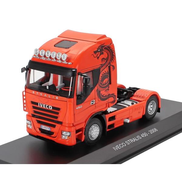 IVECO FIATイヴェコフィアット STRALIS 450 トラクター トラック 2008 オレンジ HACHETTE-TRUCK-TUNING-COLLECTION / EDICOLA 1/43 ミニカー