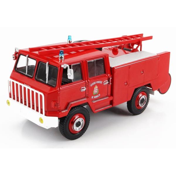 BERLIETベルリエ FF 4x4 タンク車 1971 消防車 レッドホワイトシルバー HACHETTE-CAMIONS-&amp;-VEHICULES-DE-SAPEURS-POMPIERS-COLLECTION / EDICOLA 1...