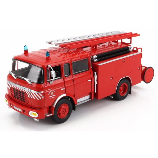 BERLIETベルリエ GAK 20 タンク車 1969 消防車 レッド HACHETTE-CAMIONS-&amp;-VEHICULES-DE-SAPEURS-POMPIERS-COLLECTION / EDICOLA 1/43 ミニカー