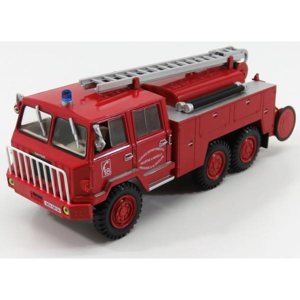 BERLIETベルリエ FF 6x6 FPT HR タンク車 消防車 1971 レッド HACHETTE-CAMIONS-&amp;-VEHICULES-DE-SAPEURS-POMPIERS-COLLECTION / EDICOLA 1/...