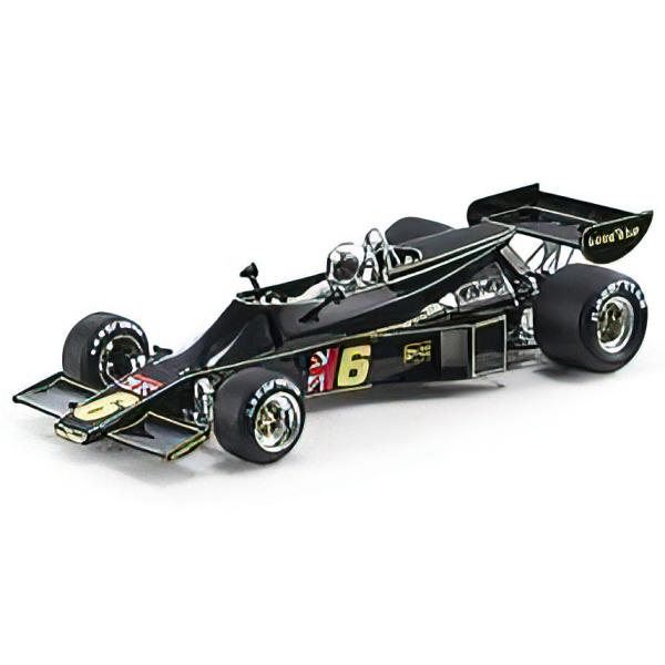 LOTUS F1 77 JOHN PLAYER TEAM LOTUS N 6 BRAZILIAN GP (with pilot figure) 1976 MARIO ANDRETTI - JPS BLACK GOLD /GP Replica...