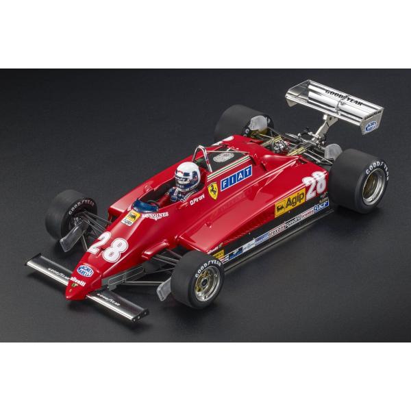 FERRARI F1 126C2 late version 28号車 1982年 オランダ ZANDVOORT GP 優勝 D.PIRONI ドライバーフィギュア付 レッド/ GP Replicas 1/18 ミニカー