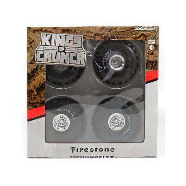 アクセサリー SET 4X WHEELS FIRESTONE MONSTER TRUCK SET 4 RUOTE SILVER BLACK/Greenlight 1/18ミニカー