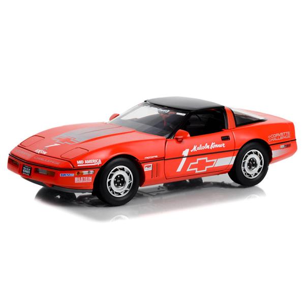 Chevroletシボレー Corvette C4 1 Malcolm Konner Challenge Race Car 1988 Red / Greenlight 1/18 ミニカー 模型