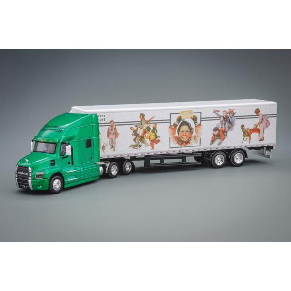 Mack Anthem 2019 トラクタートラック セミトレーラー付き 18 Wheeler "Norman Rockwell" /グリーン// Greenlight 1/64 ミニカー