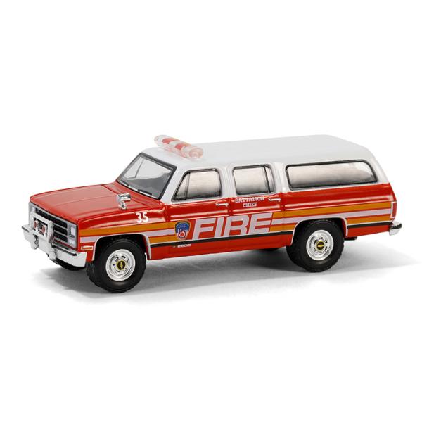 Chevroletシボレー サバーバン FDNY 消防指揮車 1991 働く車 消防 模型 ダイキャスト / Greenlight 1/64 ミニカー 模型
