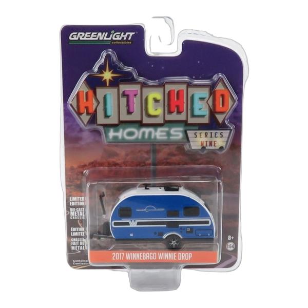 Winnebagoウィネベーゴ Winnie Drop 2017 ブルー ホワイト キャンピングカー / Greenlight 1/64 ミニカー