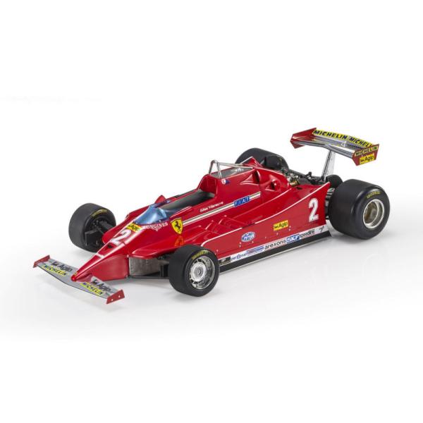 Ferrariフェラーリ F1 126C #2 Qualifying Monza GP Italy 1980 Gilles Villeneuveジル・ヴィルヌーヴ レッド / GP Replicas 1/43 ミニカー