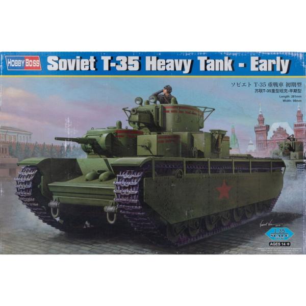 Soviet T-35 Heavy Tank Early モデルキット/ HobbyBoss 1/35 模型