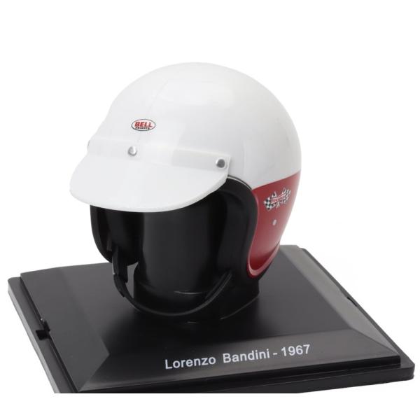 Helmetヘルメット F1 ロレンツォバンディーニ 312 F1 67 チーム Ferrariフェラーリ 1967 レッド ホワイト SPARK-EDITION-CASCHI-DEI-PILOTI-FERRARI-COLLECTION /...