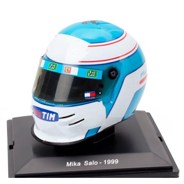 Helmetヘルメット F1 ミカサロ F399 チーム Ferrariフェラーリ 1999 ライトブルー ホワイト SPARK-EDITION-CASCHI-DEI-PILOTI-FERRARI-COLLECTION / EDICOLA ...