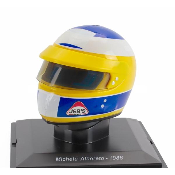 Helmetヘルメット F1 ミケーレアルボレート チーム Scuderiaスクーデリア Ferrariフェラーリ SEFAC F1 86 1986 イエロー SPARK-EDITION-CASCHI-DEI-PILOTI-FERRARI-...