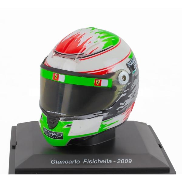 Helmetヘルメット F1 ジャンカルロフィジケラ チーム Scuderiaスクーデリア Ferrariフェラーリ F60 2009 ホワイト グリーン レッ SPARK-EDITION-CASCHI-DEI-PILOTI-FERRARI...