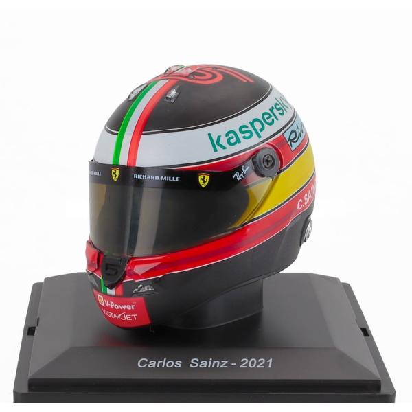 Ferrariフェラーリ ヘルメット F1 カルロス サインツ SF21 イタリアGP 2021 ブラック レッド イエロー SPARK-EDITION-CASCHI-DEI-PILOTI-FERRARI-COLLECTION / EDIC...