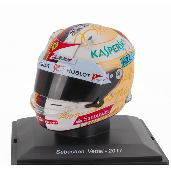 Ferrariフェラーリ ヘルメット F1 セバスチャン ベッテル SF70H モナコGP 優勝 2017 イエロー ホワイト SPARK-EDITION-CASCHI-DEI-PILOTI-FERRARI-COLLECTION / EDI...