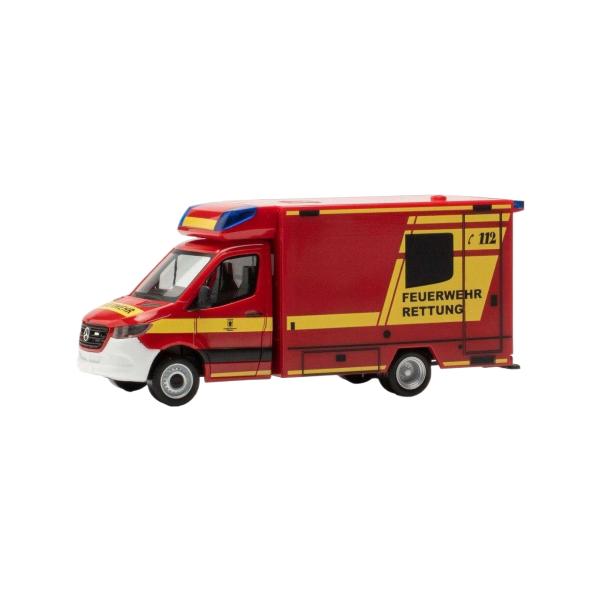 Herpa Feuerwehr M?nchen Mercedes Benz Sprinter 18 Fahrtec 097666/ Herpa 1/87  模型
