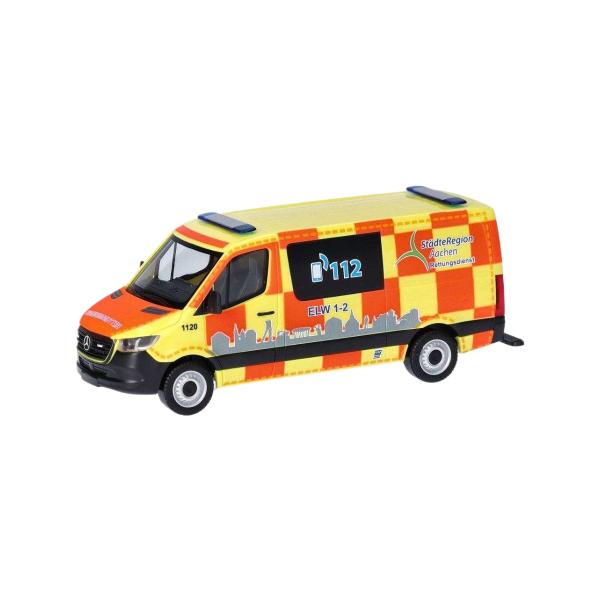 Herpa Rettungsdienst St?dte Region Aachen Mercedes Benz Sprinter フラットルーフ 097741/ Herpa 1/87  模型