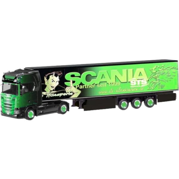 GS Transporte Scaniaスカニア CS High roof refrigerated box semitrailerボックスセミトレーラー トラック 模型 /Herpa 1/87