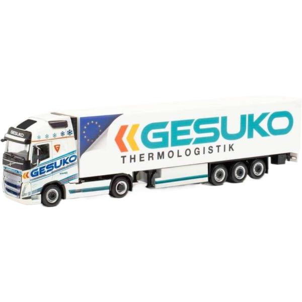 Gesuko Volvo FH Globetrotter XL 冷凍 トラック / Herpa 1/87 建設機械模型 工事車両