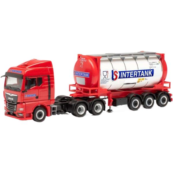Intertank MAN TGX GM 6x4 スワップコンテナ トラック / Herpa 1/87 建設機械模型 工事車両
