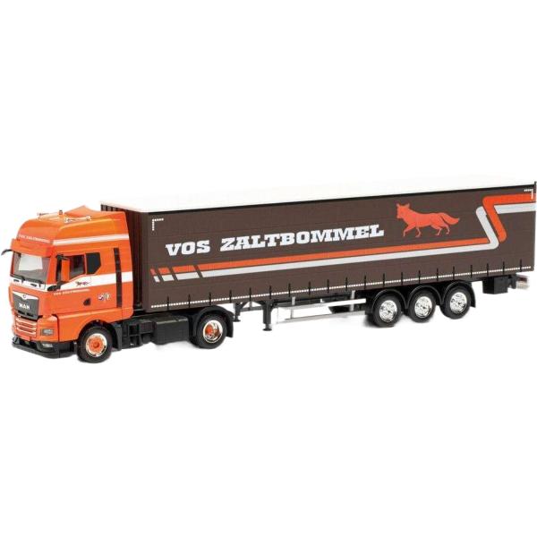Vos Zaltbommel MAN TGX GX カーテンサイド トラック / Herpa 1/87 建設機械模型 工事車両