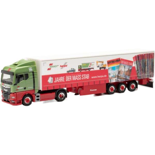 ヴァント MAN TGX GM カーテン ターポリン トレーラー / Herpa 1/87 建設機械模型 工事車両